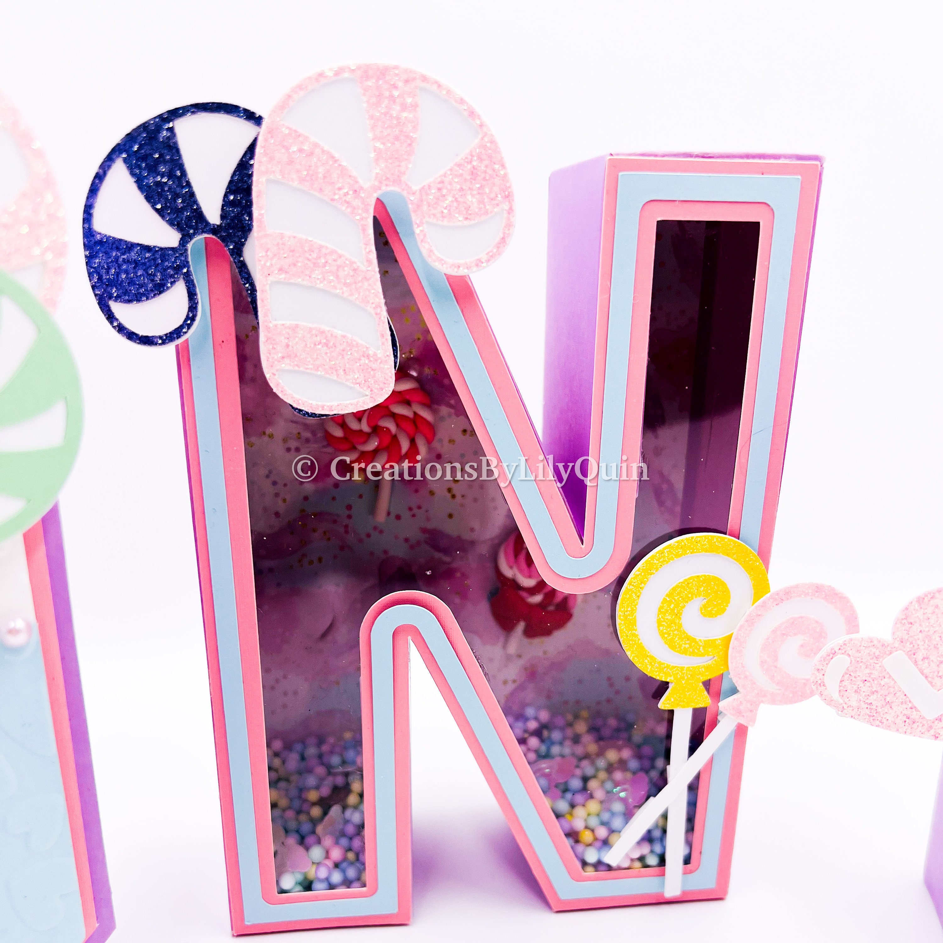 Candy Theme 3D Letters - Etsy