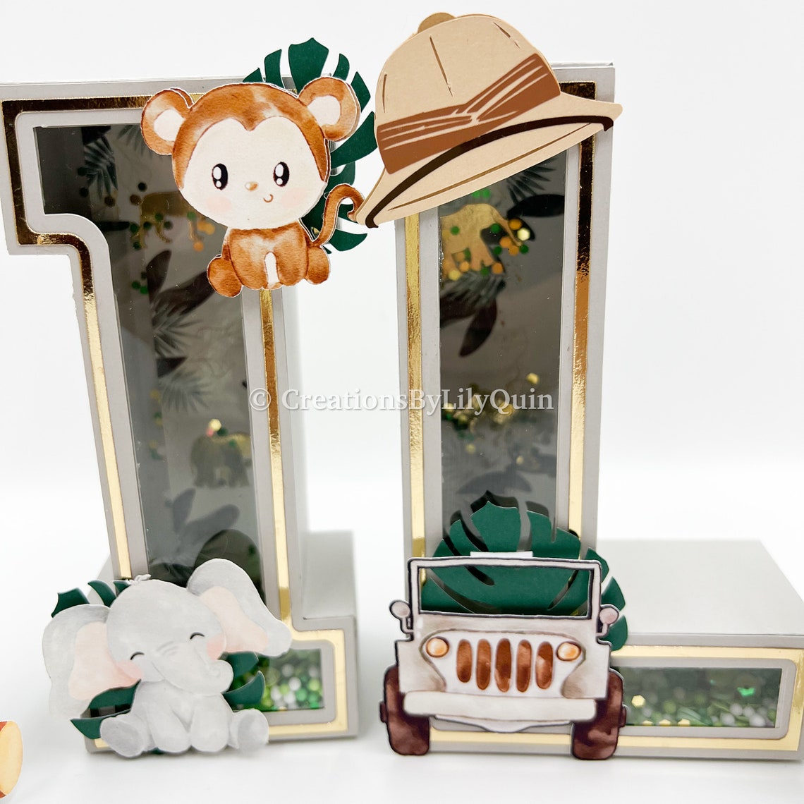 Safari Theme 3D Letters Wile One Letters Jungle Theme - Etsy