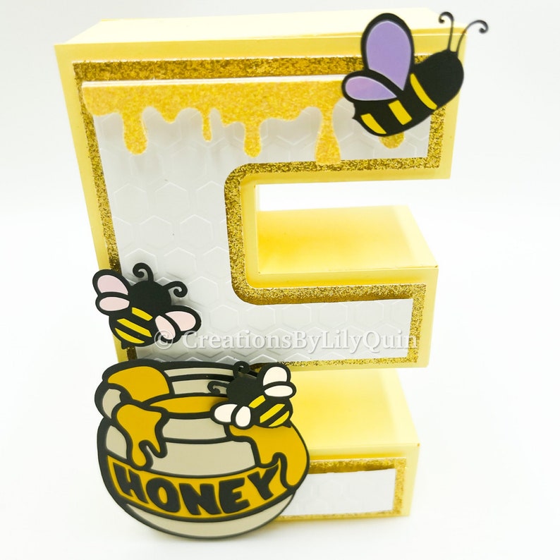 Bumble Bee 3D Letters - Etsy