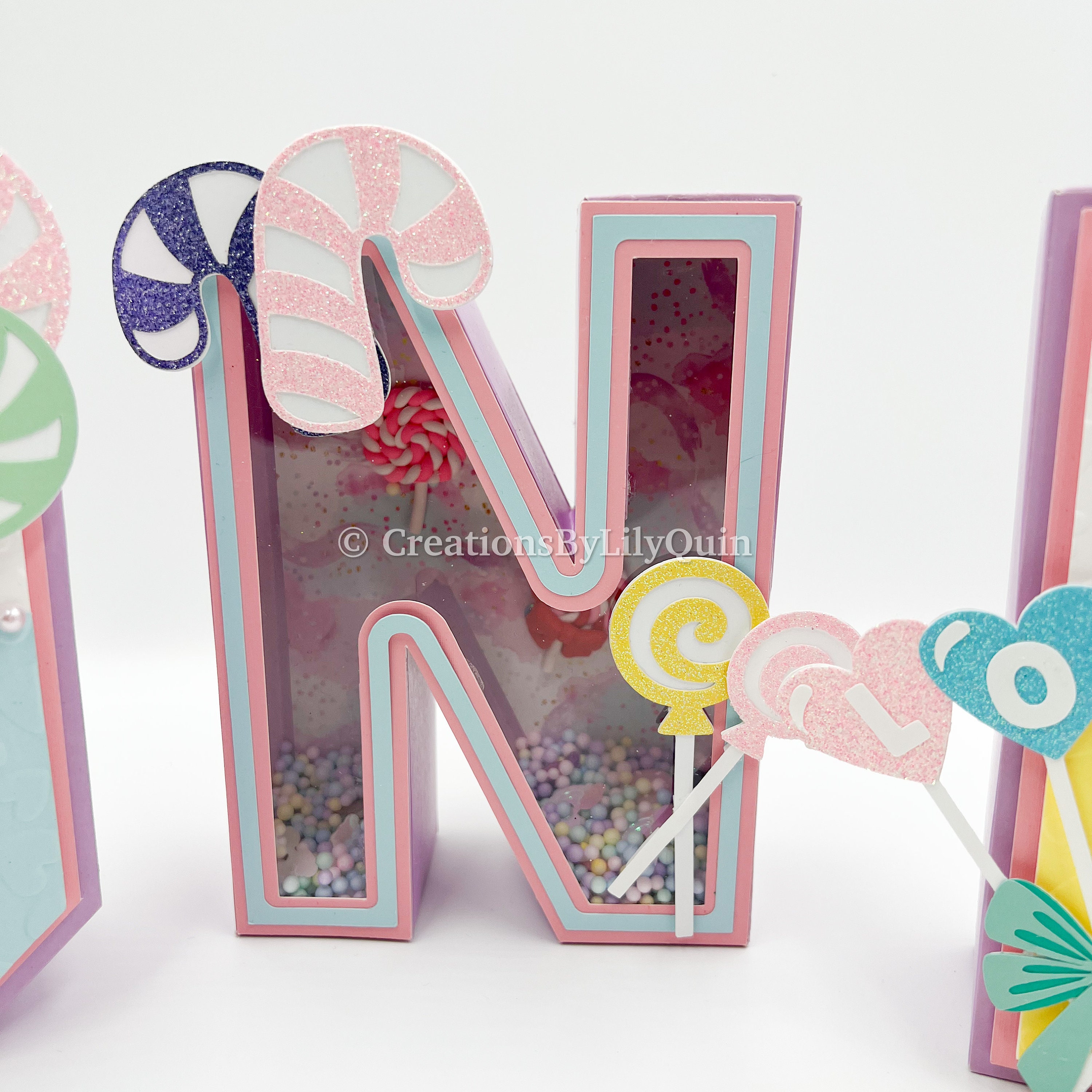 Candy Theme 3D Letters - Etsy