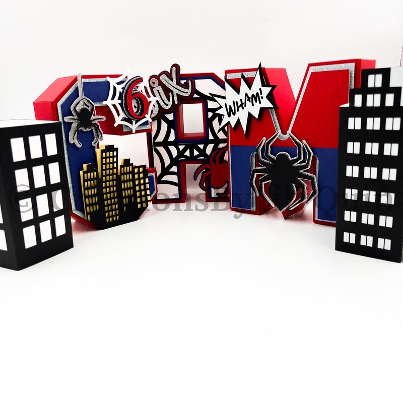 Spiderman Letters - Etsy