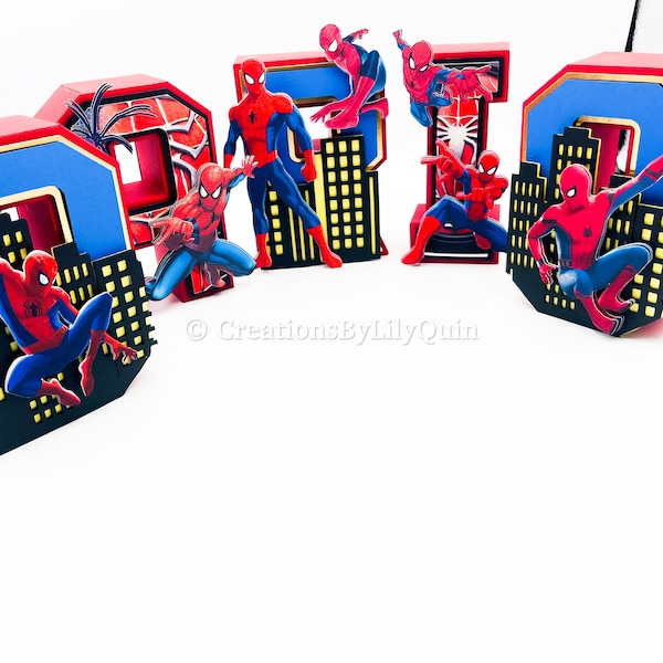 Spiderman Letters - Etsy