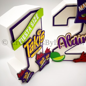 Takis 3D Letters, Takis Theme, Takis Party Decor, Takis Birthday Decor ...