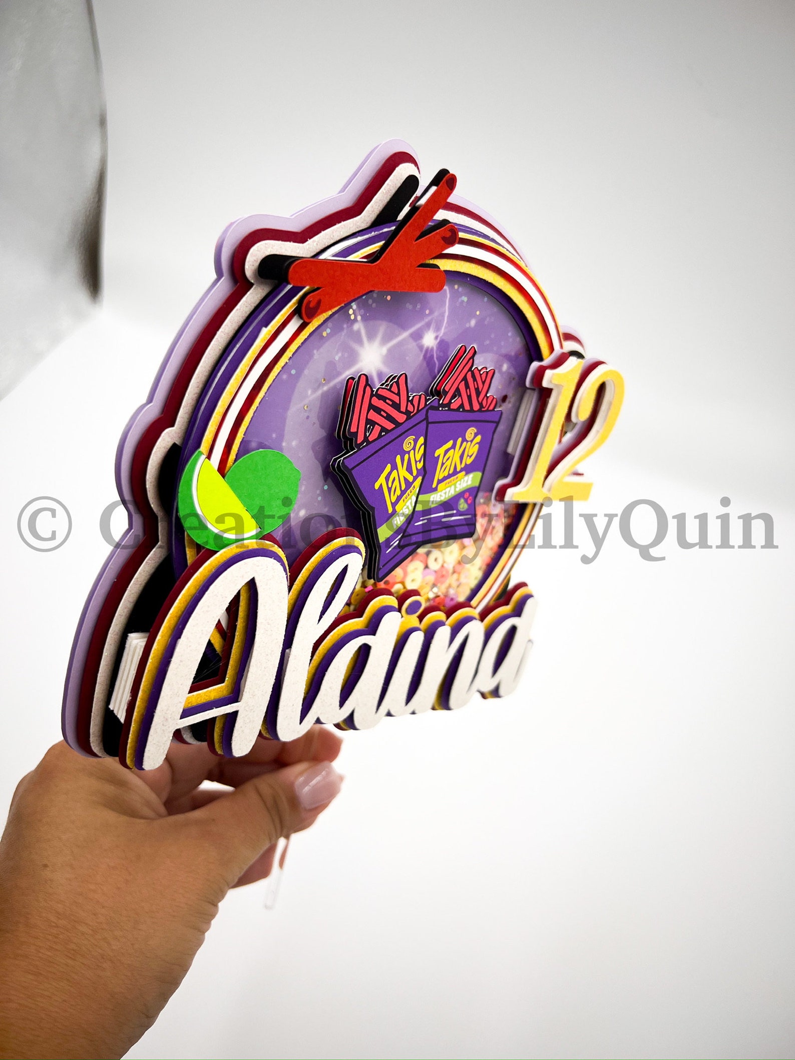 Takis Theme Shaker Cake Topper: Personalized Birthday Party Decor - Etsy