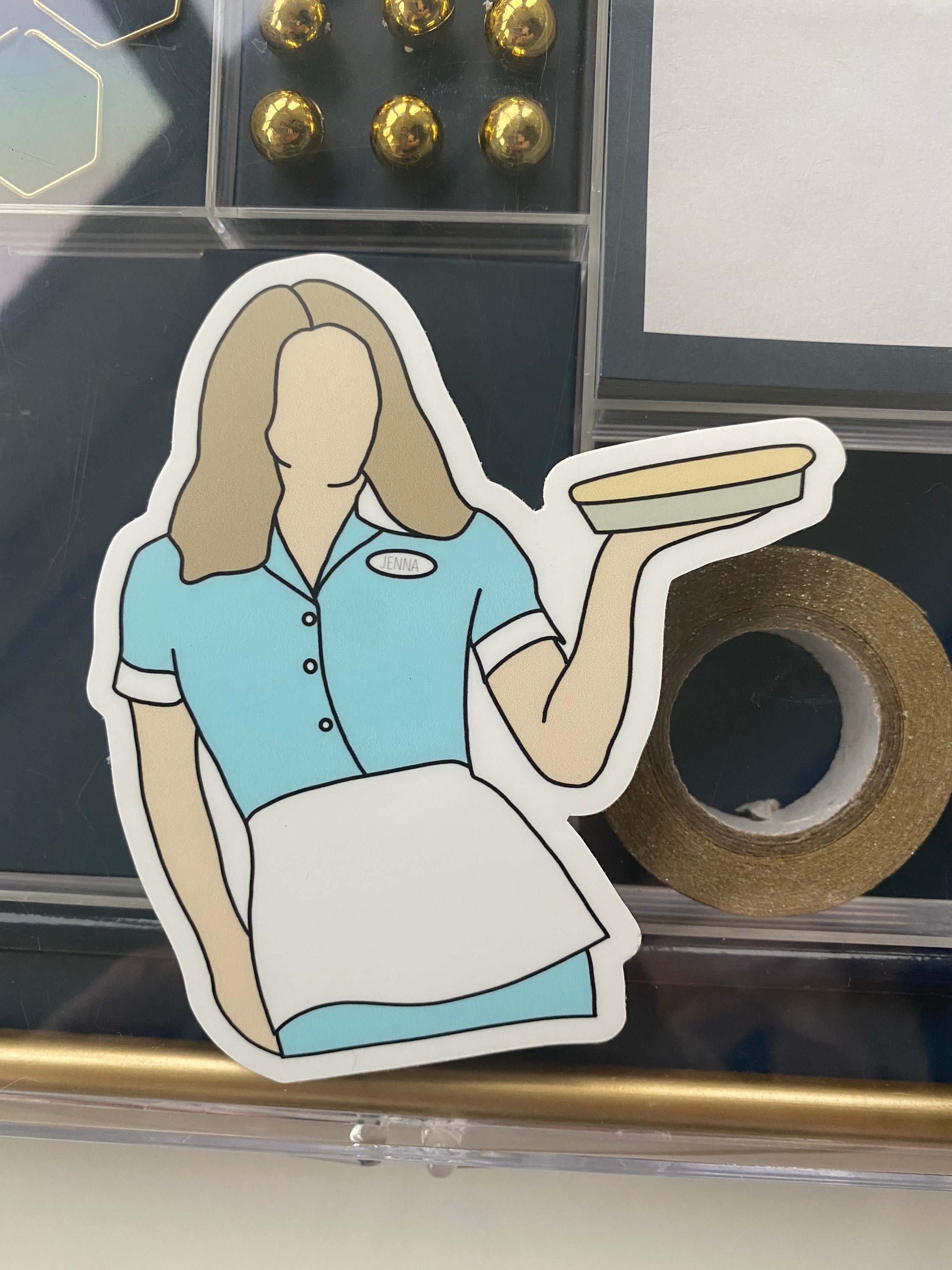 Jenna From Waitress Sticker Musical Theatre Sticker | Etsy