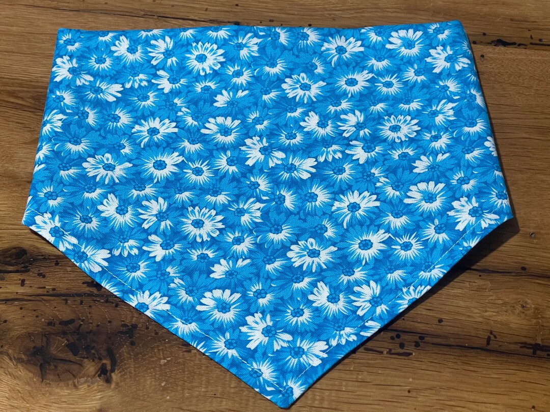 Daisy’s in Bloom! Bright Turquoise Bandana, Springtime Bandana, Summer ...