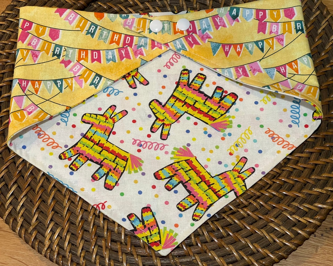 Happy Birthday Piñata, Birthday Reversible Bandana! Party Piñatas and ...