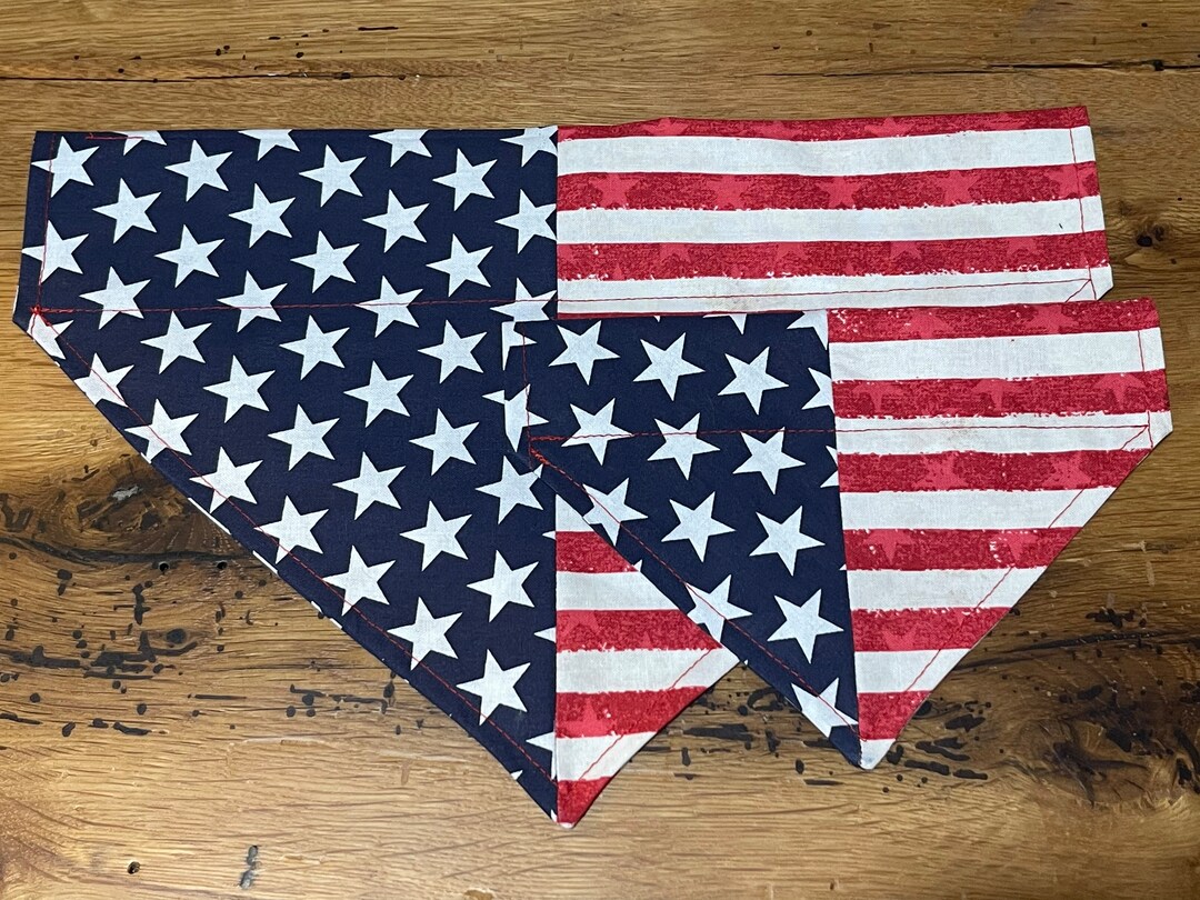 Stars and Stripes Bandana,patriotic, Memorial Day, 4th of July, Over ...