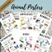 Animal Poster Set DIGITAL DOWNLOAD Education Printable, Montessori ...
