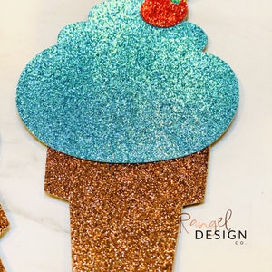 Individual Glitter Color Ice Creams - Set of 5 - Props for Teaching ...