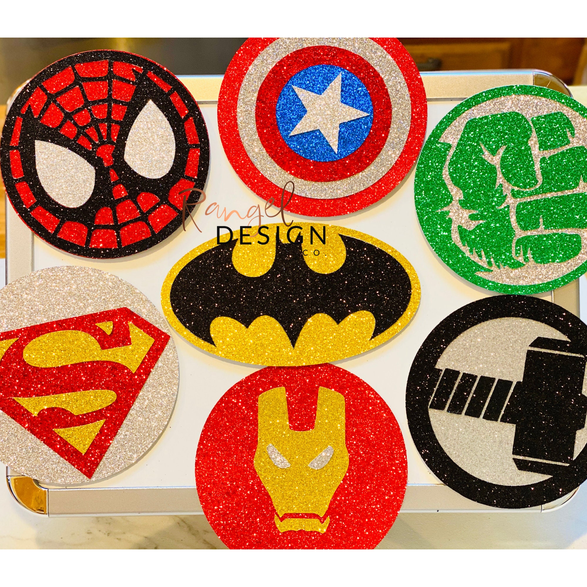 Superhero Glitter Rewards/props Set of 7 Props for Teaching English ...