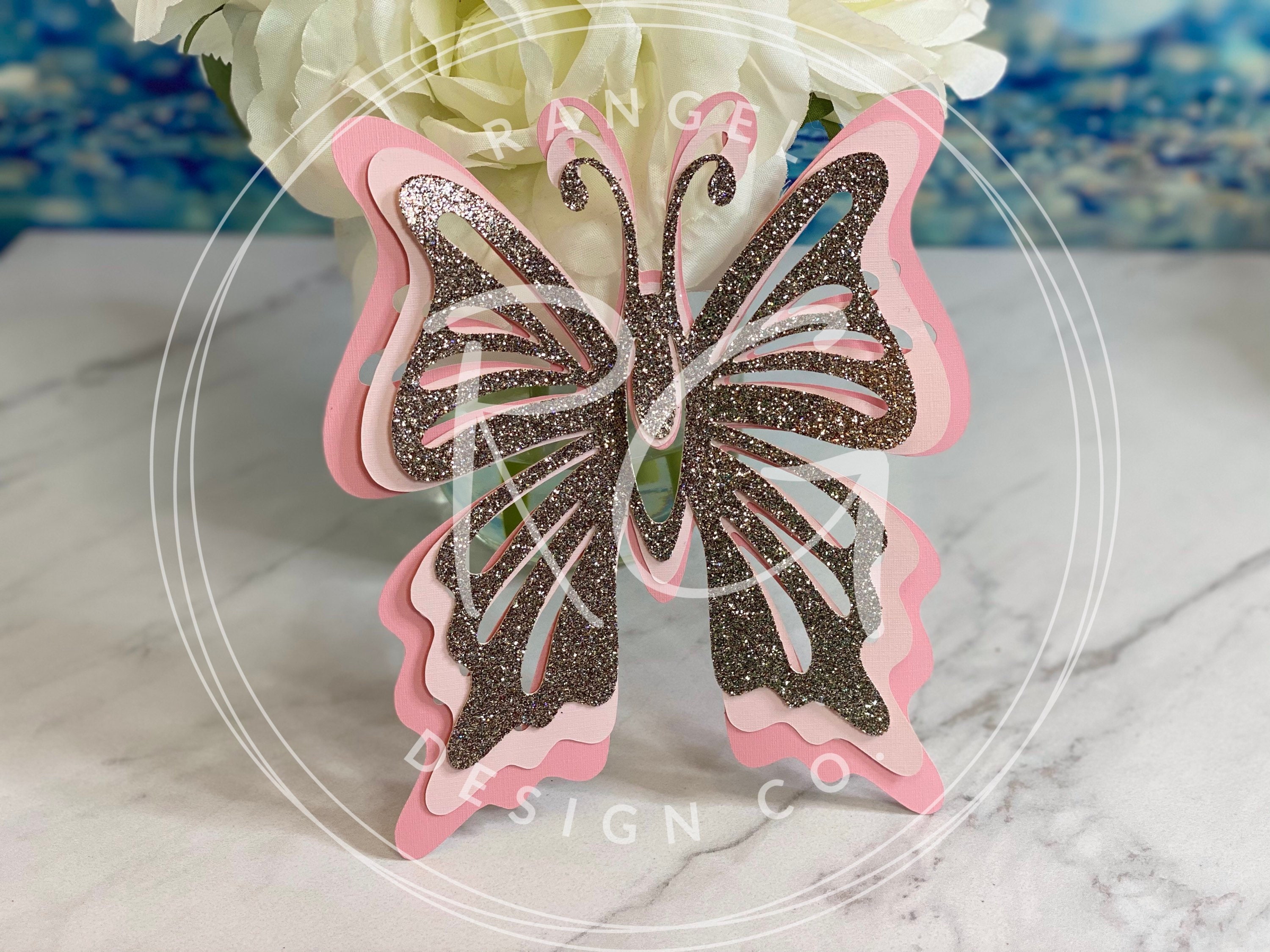 Detailed Butterfly Glitter Rewards/props Set of 5 Props - Etsy