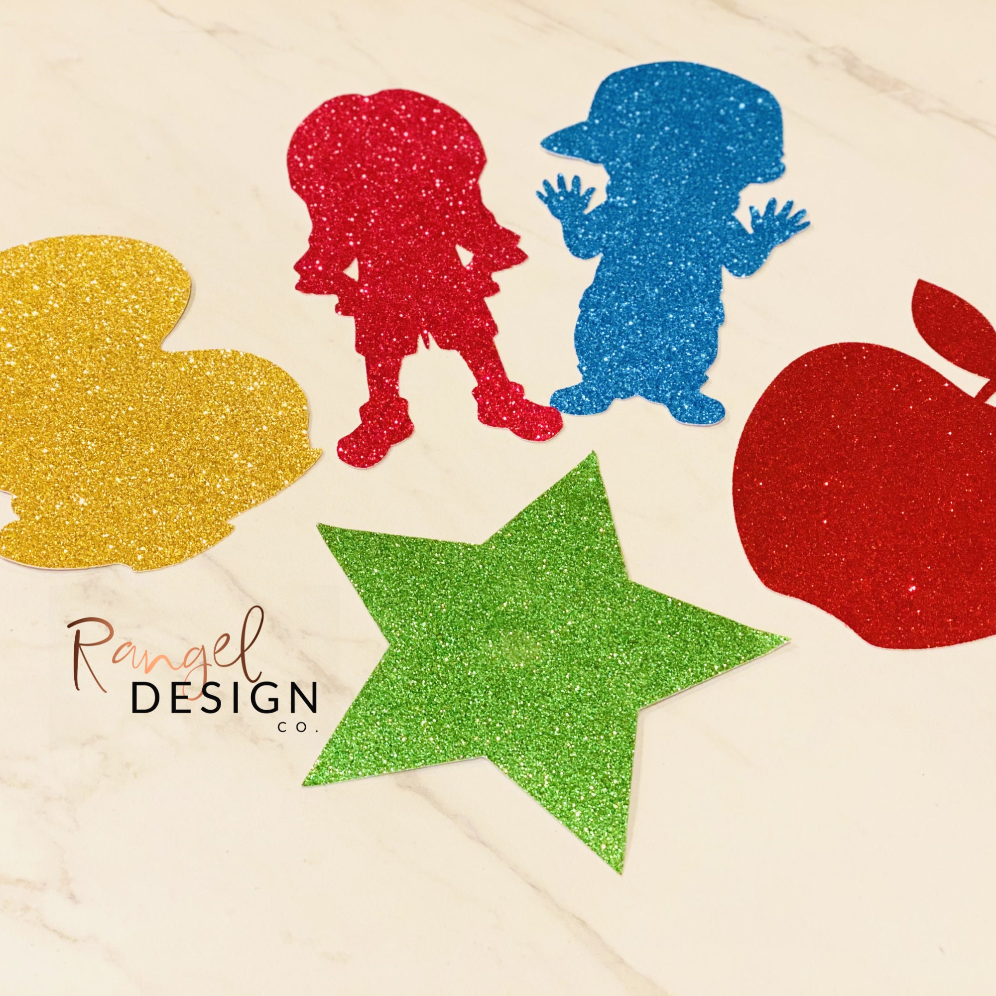 Meg, Mike, Dino Glitter Set Reward/props Props for Teaching English ...