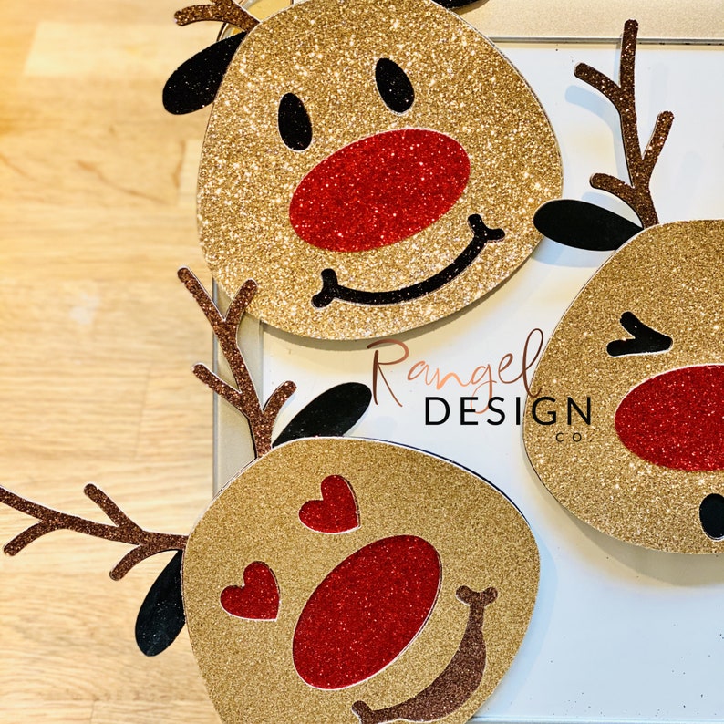 Reindeers With Emotions Reward Prop - Set of 5 With Magnets - Props for ...