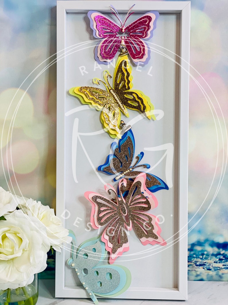 Detailed Butterfly Glitter Rewards/props Set of 5 Props - Etsy