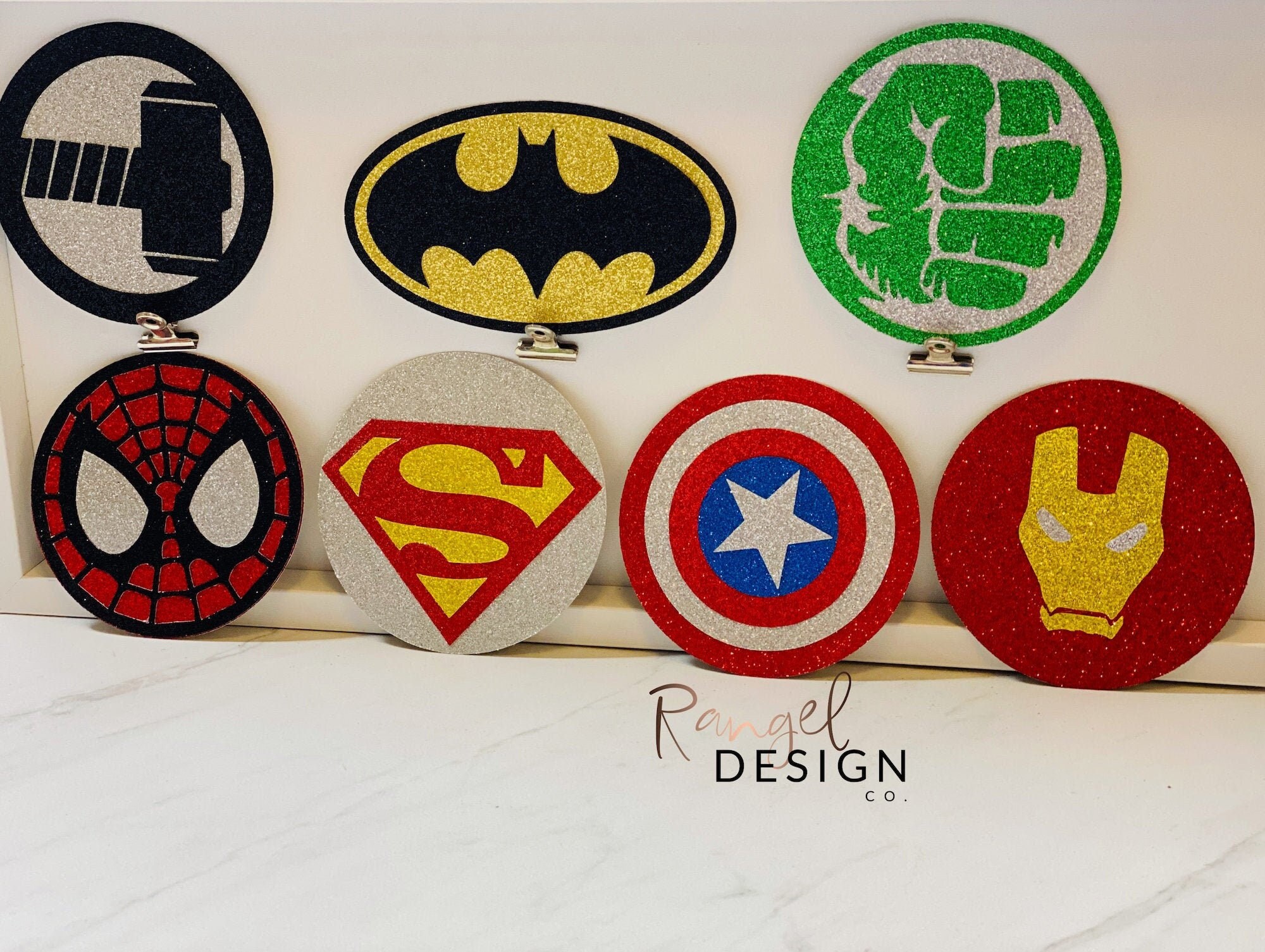 Superhero Glitter Rewards/props Set of 7 Props for Teaching English ...