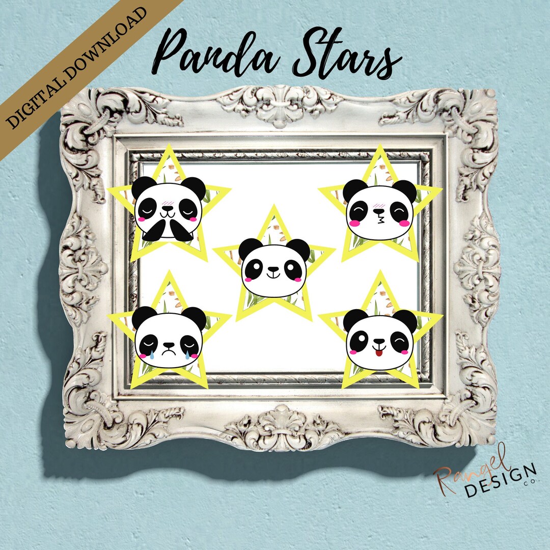 Teacher Reward Set - Panda Stars - DIGITAL DOWNLOAD - Education ...