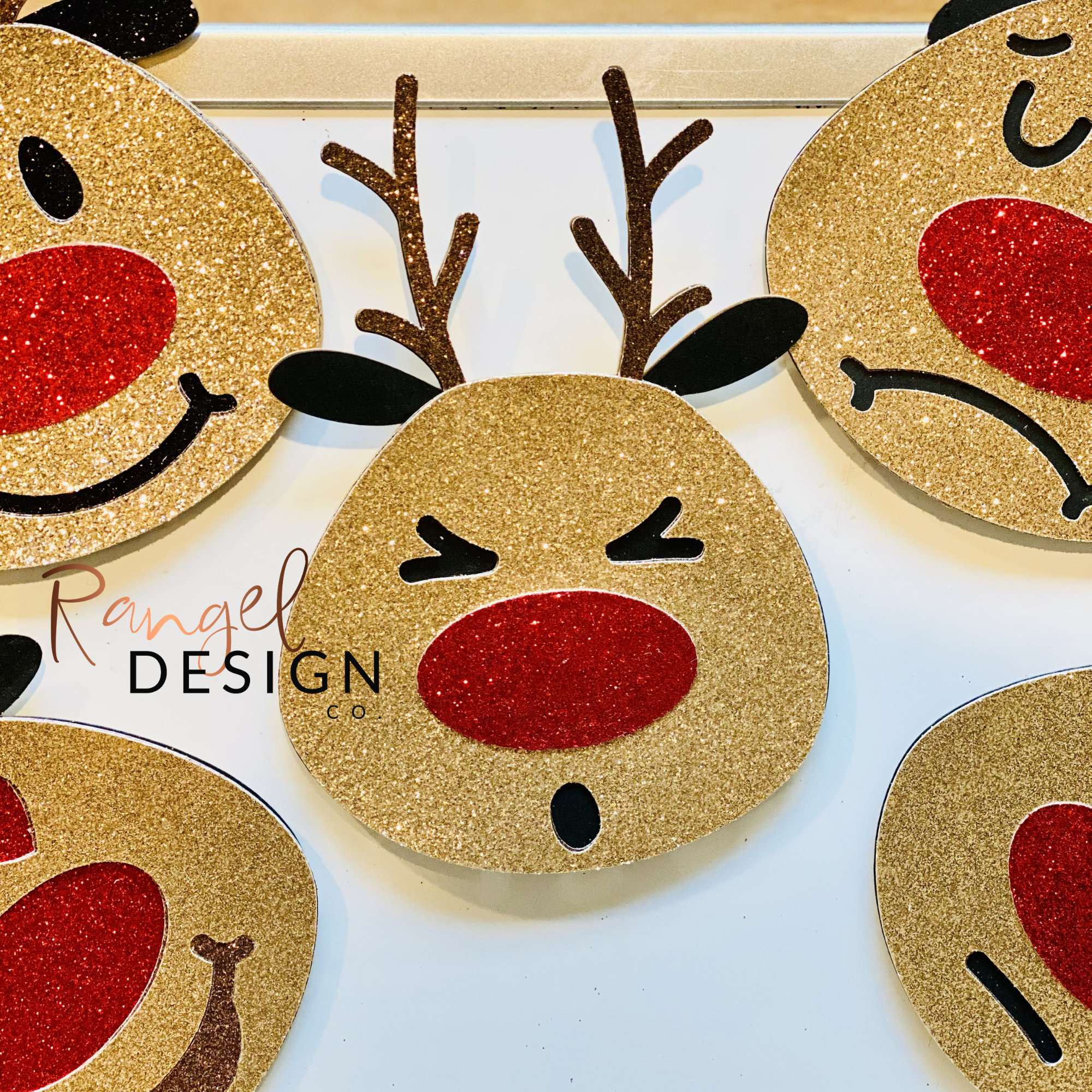 Reindeers With Emotions Reward Prop - Set of 5 With Magnets - Props for ...
