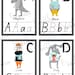 Alphabet Writing Flashcard Set - DIGITAL DOWNLOAD - Education Printable ...