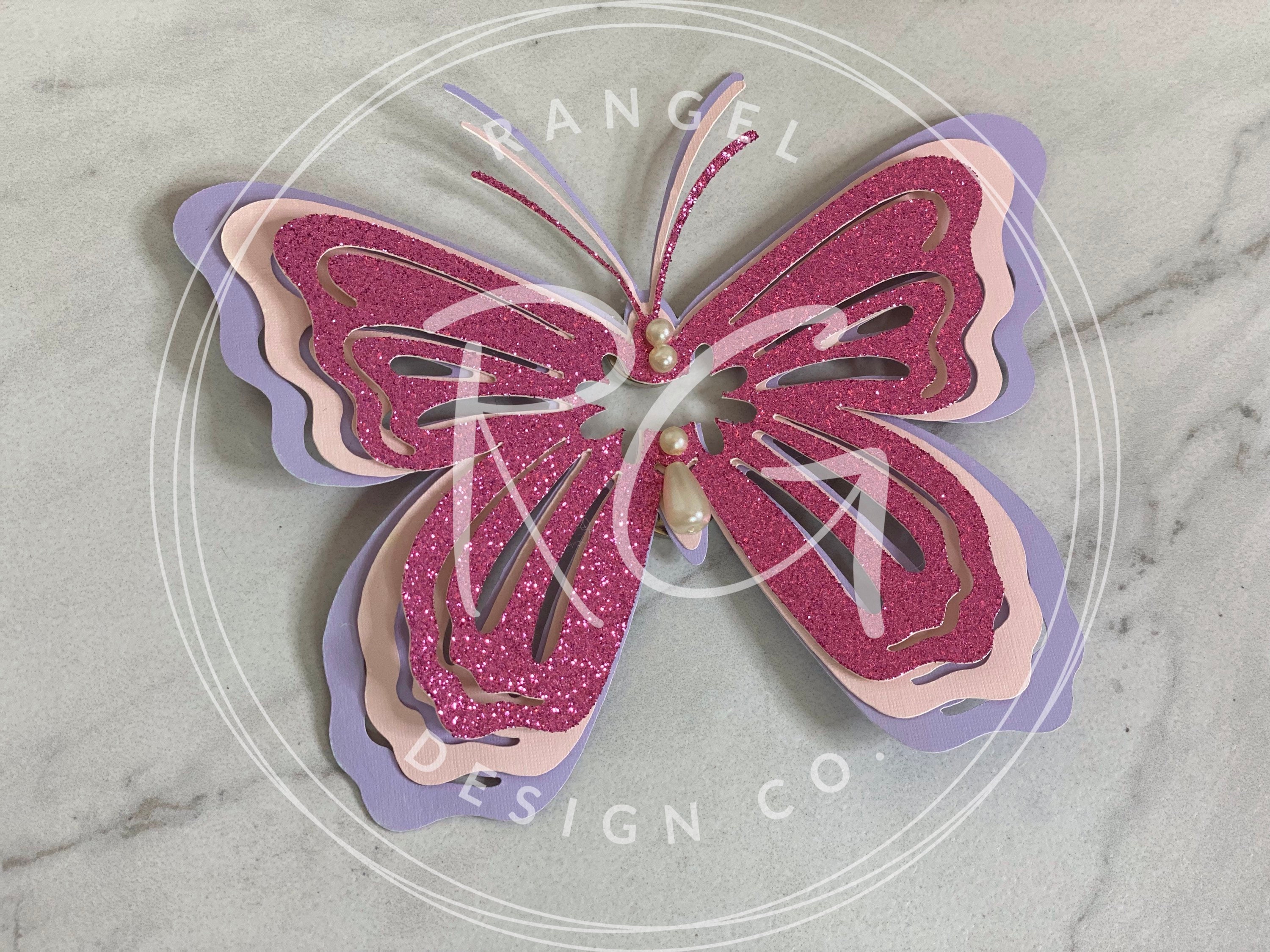 Detailed Butterfly Glitter Rewards/props Set of 5 Props - Etsy