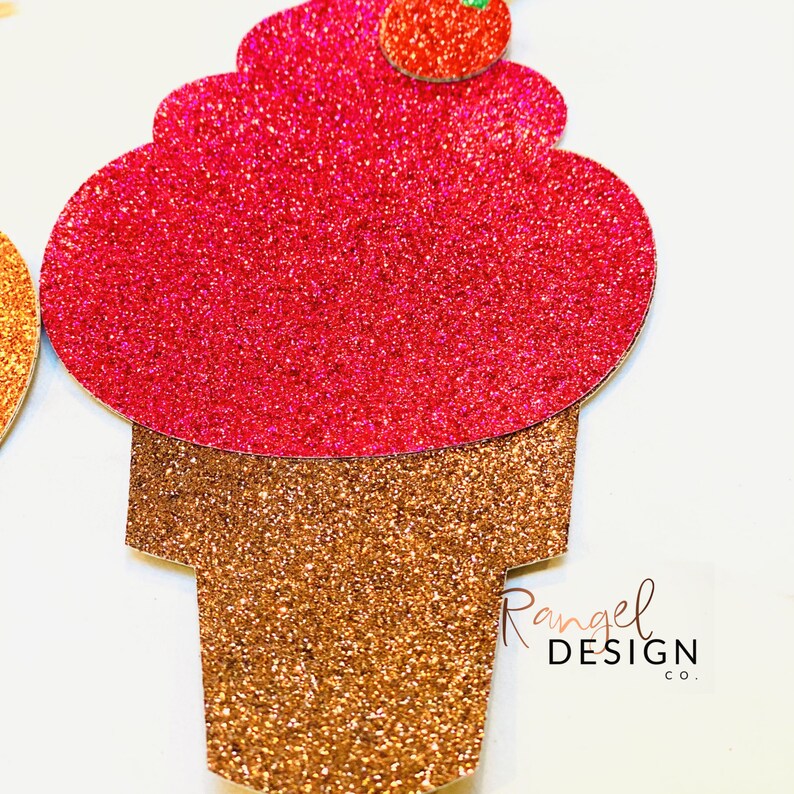 Individual Glitter Color Ice Creams - Set of 5 - Props for Teaching ...