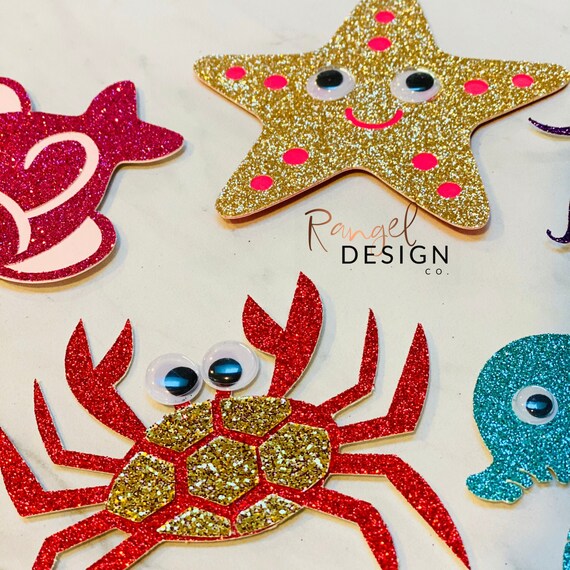 Sea Animal Glitter Reward Props Set of 5 Props for | Etsy