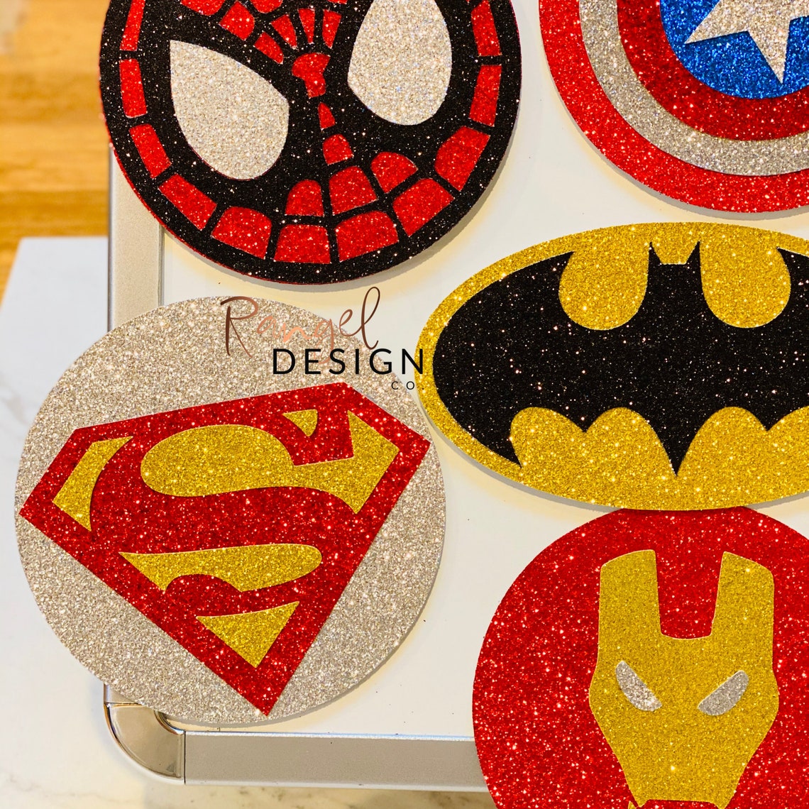 Superhero Glitter Rewards/props Set of 7 Props for Teaching English ...