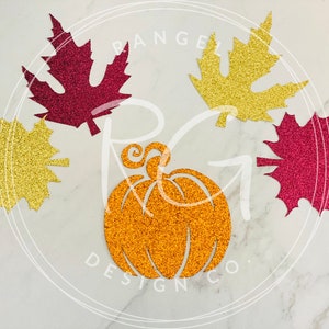 Pumpkin and Autumn Leaves Props Set of 9 VIPKID Gogokid - Etsy