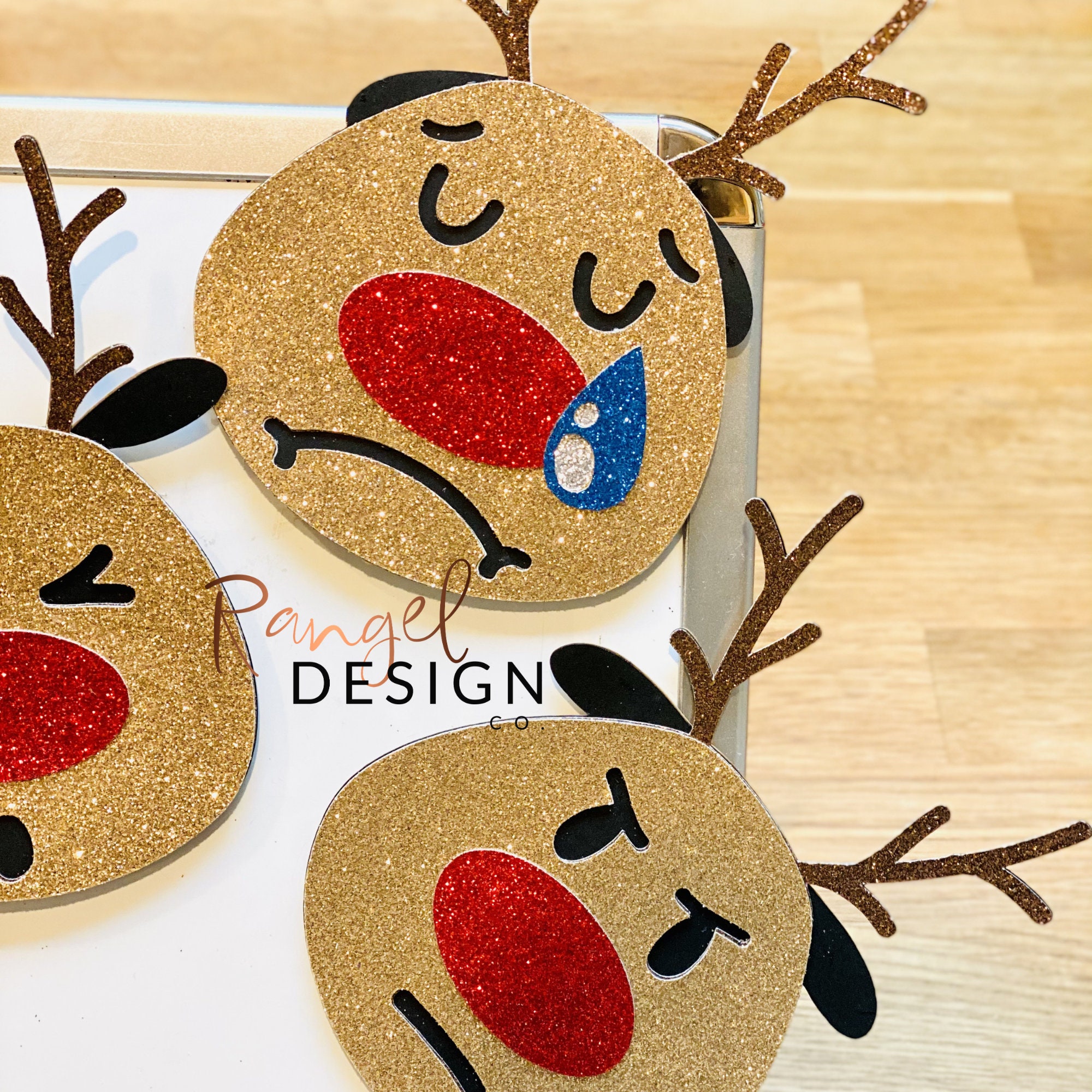 Reindeers With Emotions Reward Prop - Set of 5 With Magnets - Props for ...