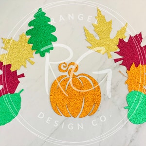 Pumpkin and Autumn Leaves Props Set of 9 VIPKID Gogokid - Etsy