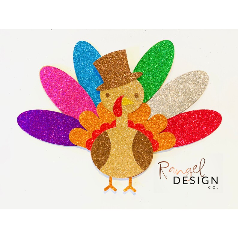Build a Turkey Reward Prop With Magnets Set of 6 Color Feathers Props ...