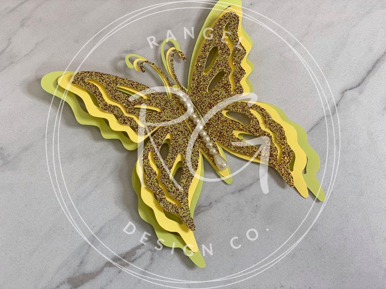 Detailed Butterfly Glitter Rewards/props Set of 5 Props - Etsy