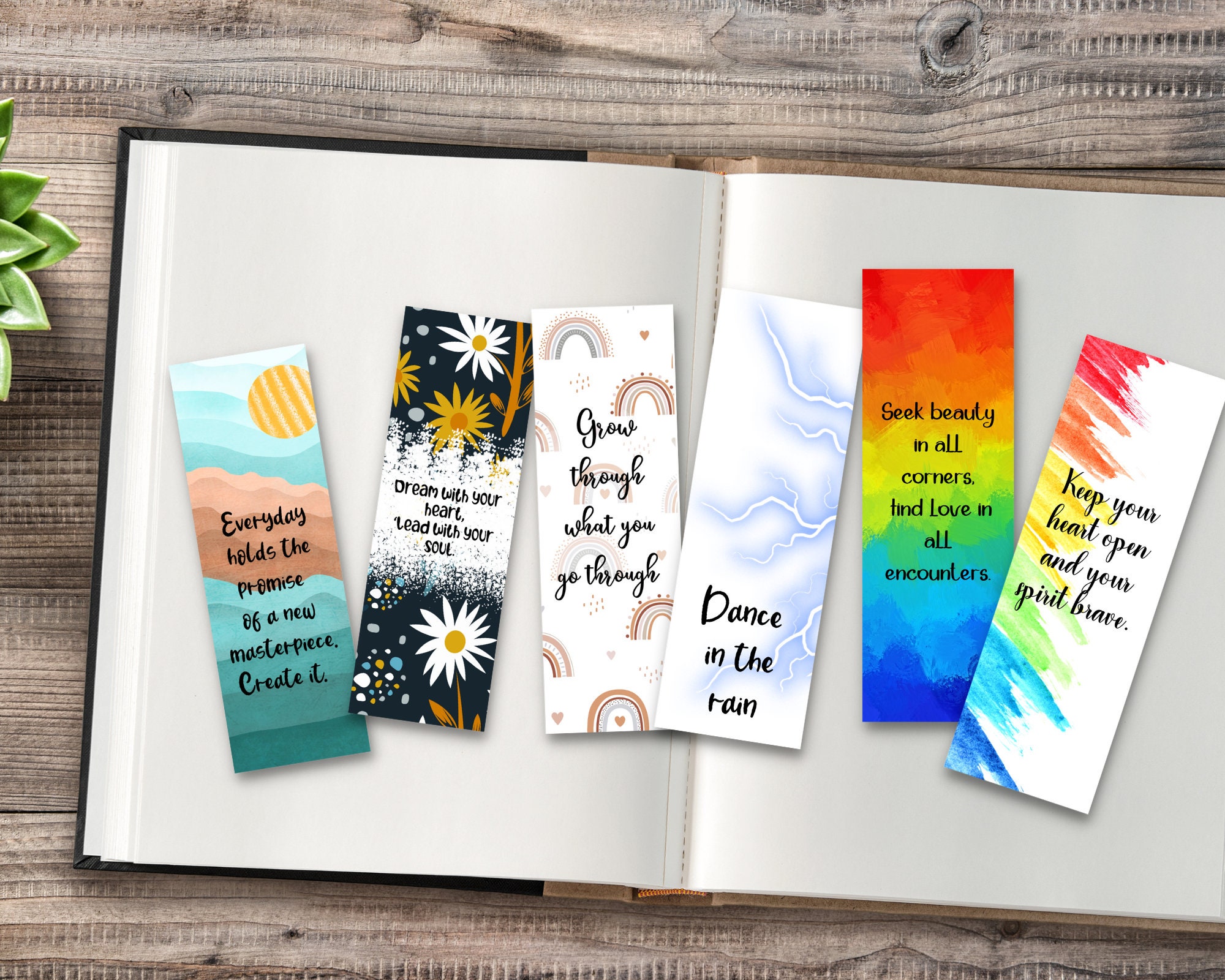 Large Set of Inspiring Bookmark Designs Over 50 Designs Downloadable ...