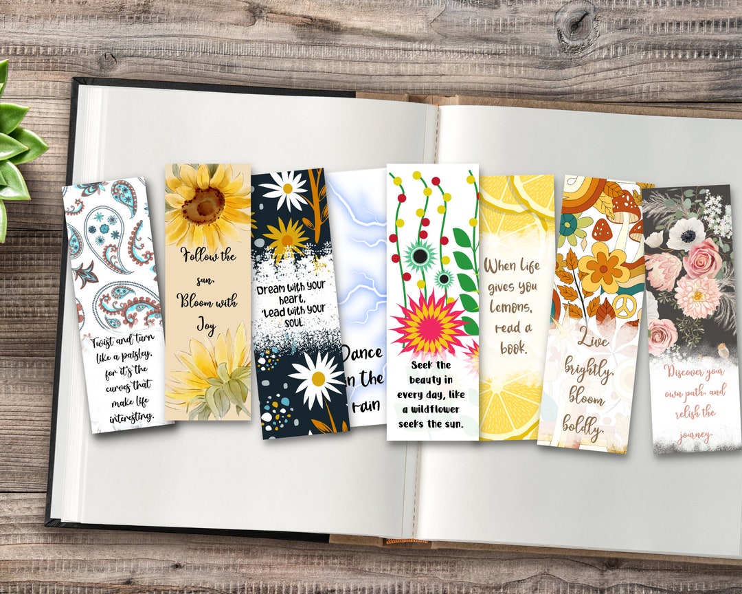 Large Set of Inspiring Bookmark Designs Over 50 Designs- Downloadable ...