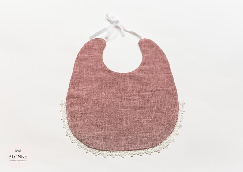 Baby Bib pattern 3 sizes LACE BIB Sewing pattern Toddler Bib | Etsy