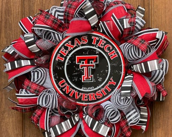 Texas Tech Wreath - Etsy