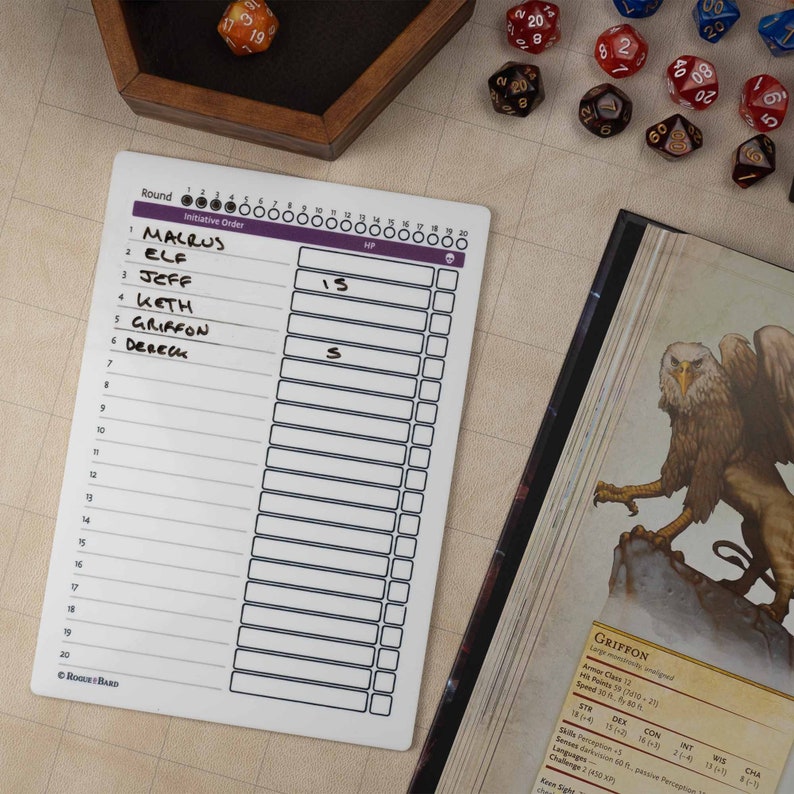 Initiative Tracker Whiteboard - Etsy