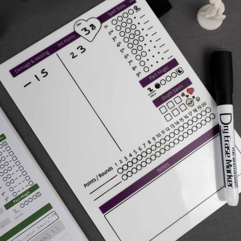 Combat Tracker Whiteboard for D&D 5e - Etsy