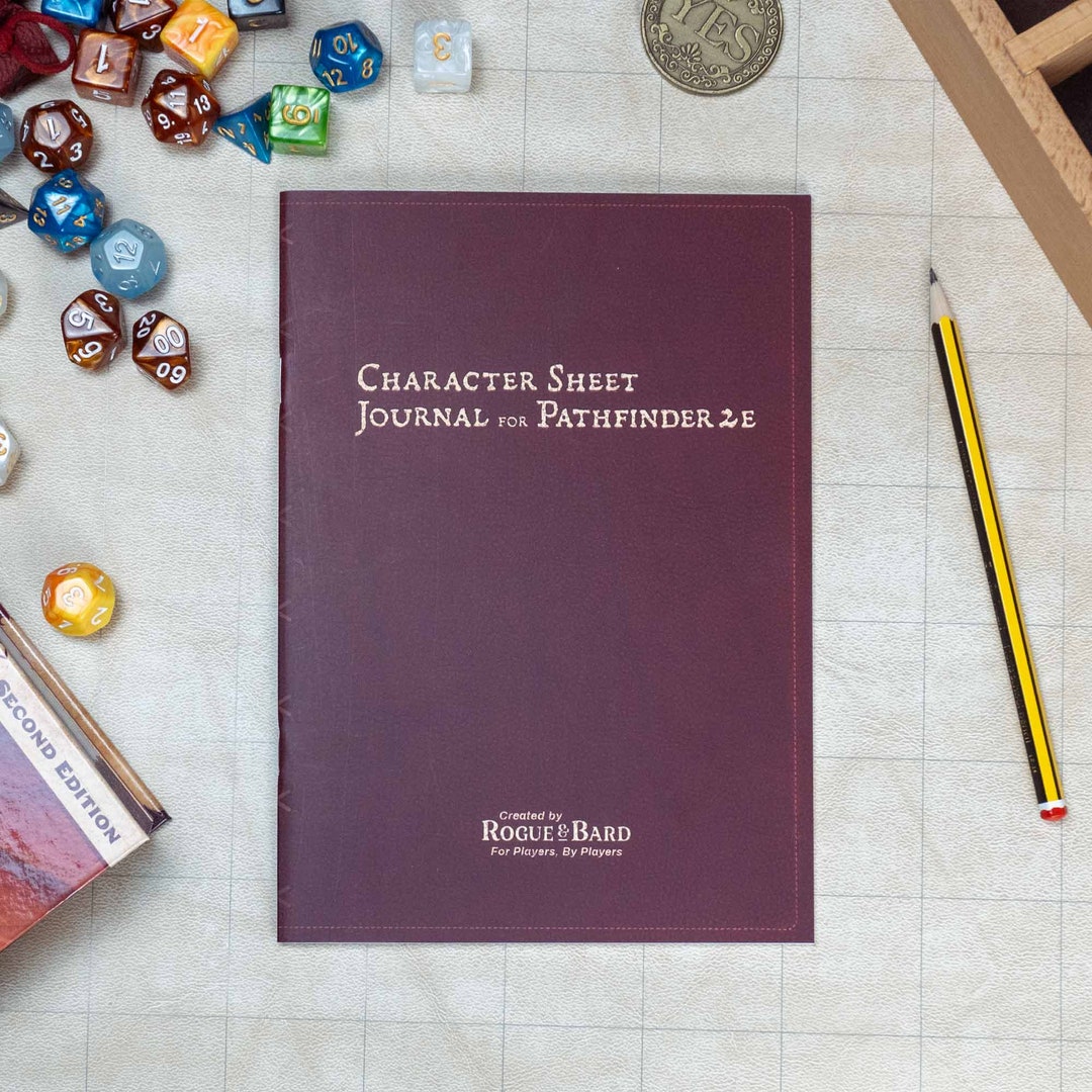 A5 Character Sheet Journal Pathfinder 2e - Etsy
