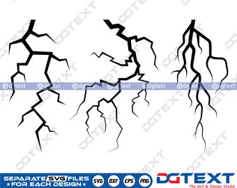 Lightning Strikes Svg, Strikes Svg, Clipart, Cut Files for Silhouette ...