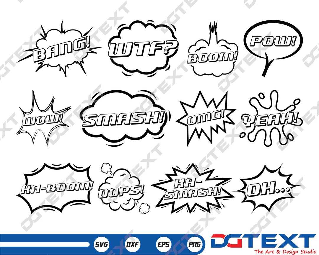Action Signs SVG, Action Signs Vector, Silhouette, Cricut File, Clipart ...