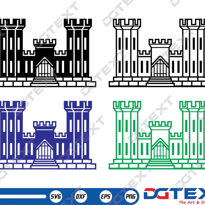 Army Engineer Castle Svg - Etsy