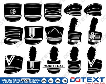 Marching band major hat svg - Etsy España