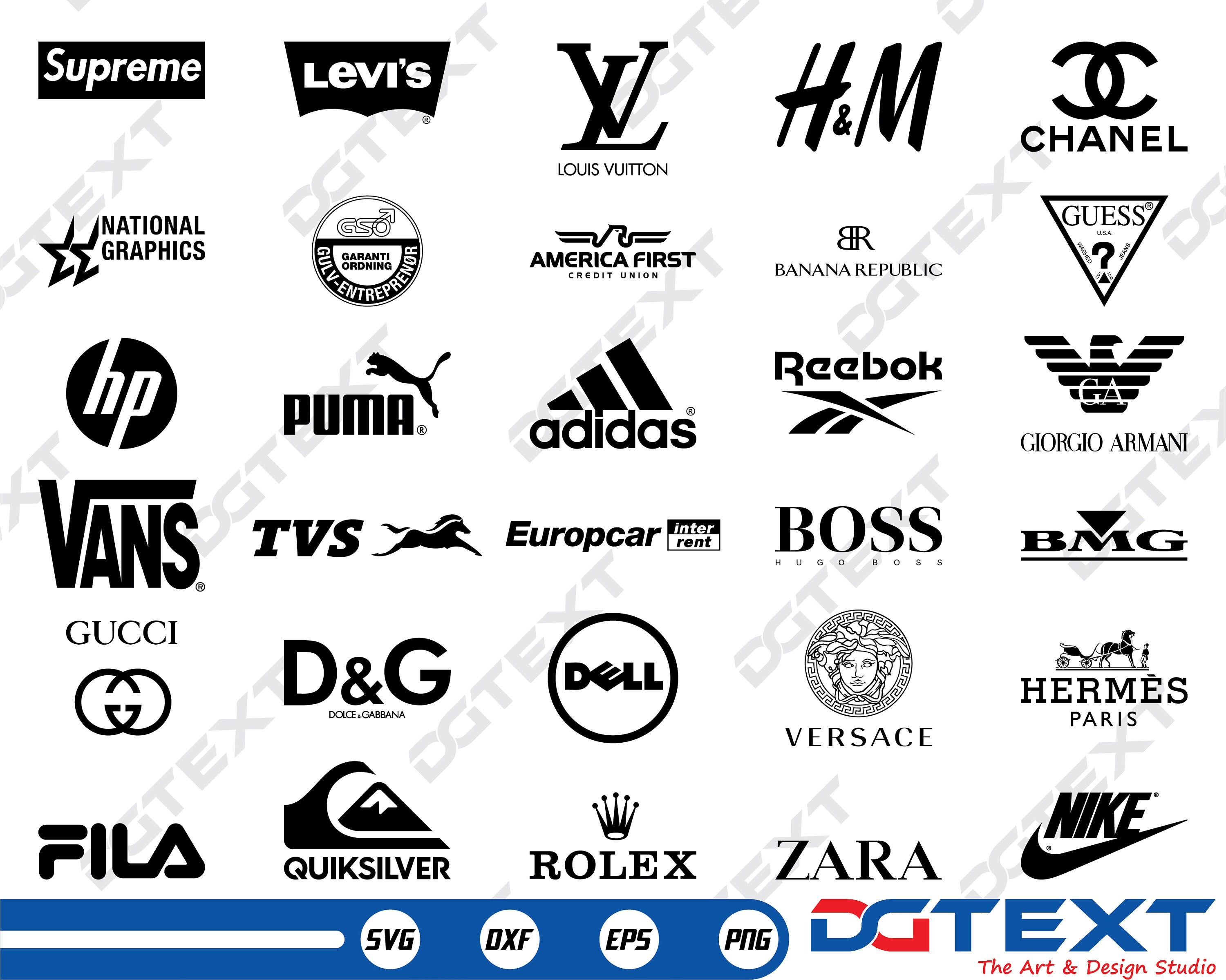 Markenlogo SVG Marke Logo Vektor Silhouette Cricut Datei | Etsy