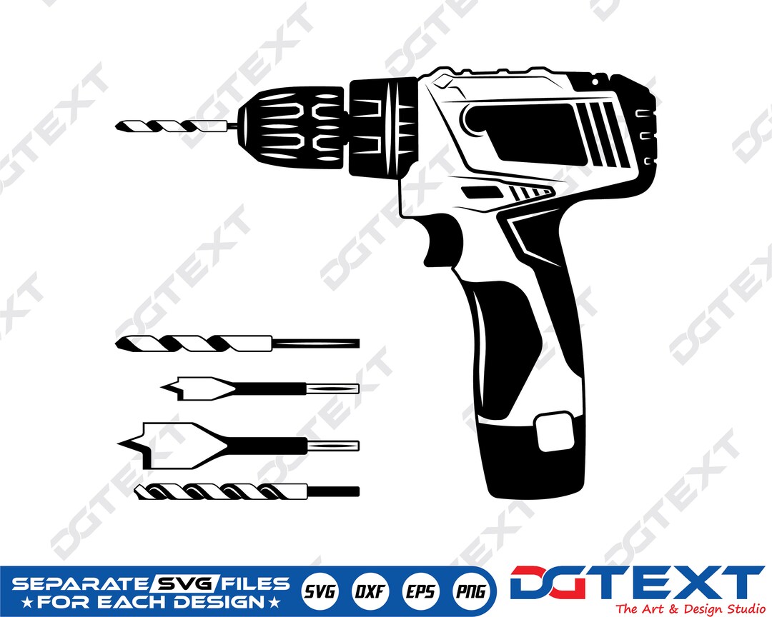 Drill Machine SVG, Drill Machine Vector, Silhouette, Cricut File ...