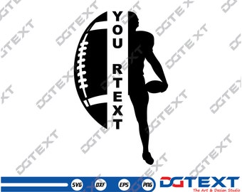 Football Player Cuttable Design SVG PNG DXF & Eps Designs Cricut Cameo ...