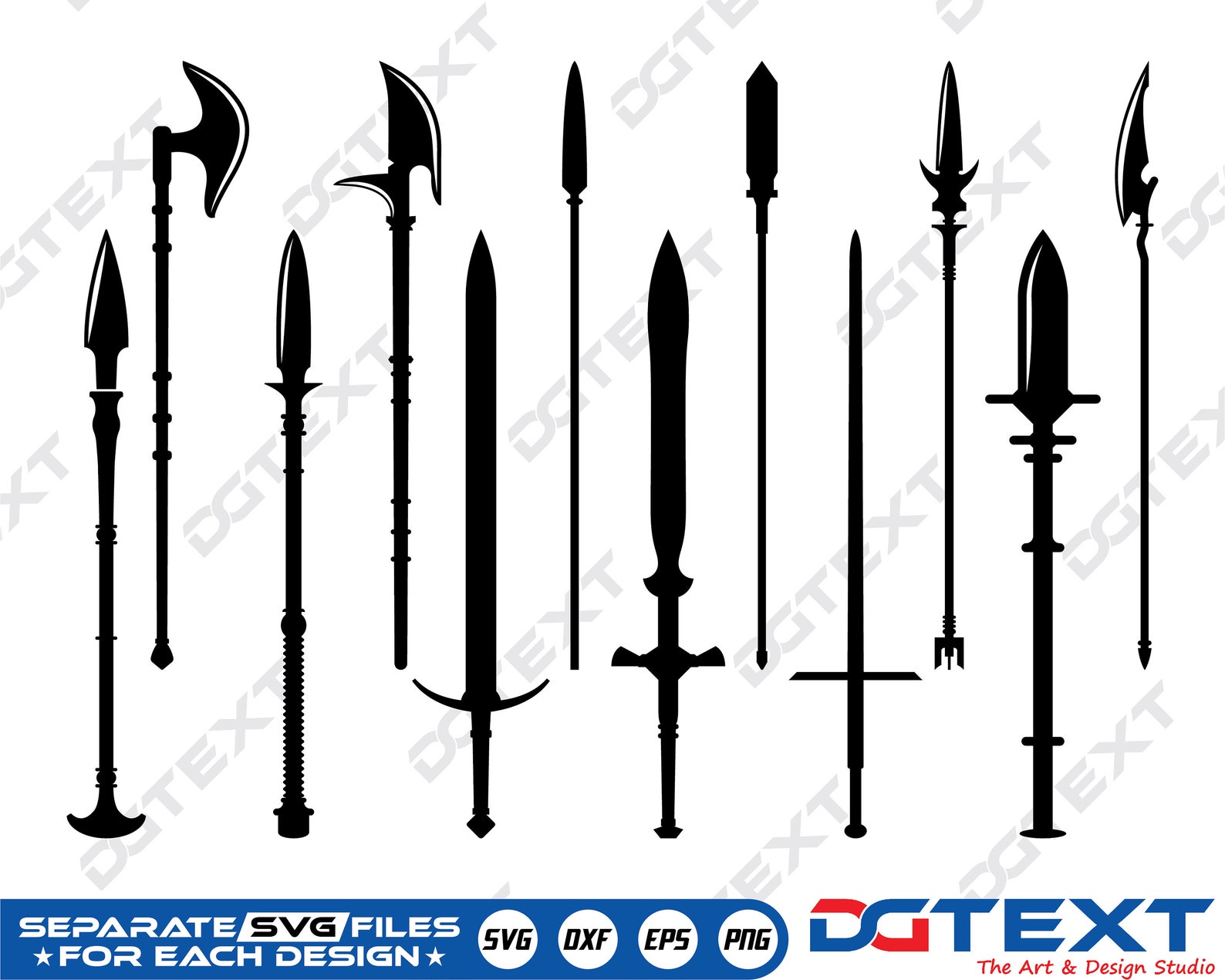 Spear SVG Spear Vector Silhouette Cricut file Clipart | Etsy