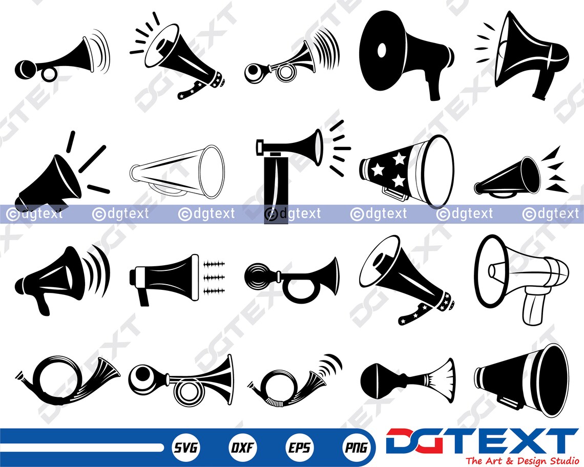 Horn SVG Horn Vector Silhouette Cricut File Clipart - Etsy