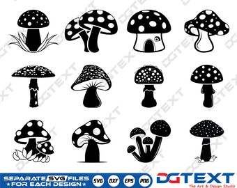 Digital Morel Mushroom Cut File SVG Instant Download scalable png dxf ...