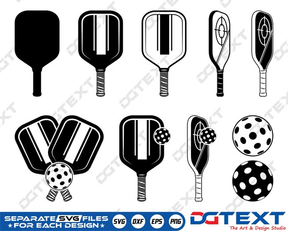 Pickleball SVG Pickleball Vector Silhouette Cricut File | Etsy